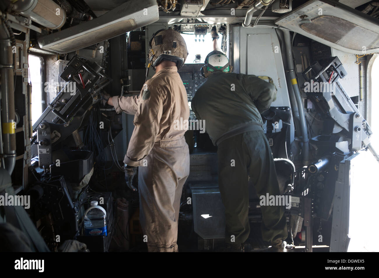 U.S. Marine Corps Staff Sgt. Angelo C. Rainey, Areal Observer (left ...
