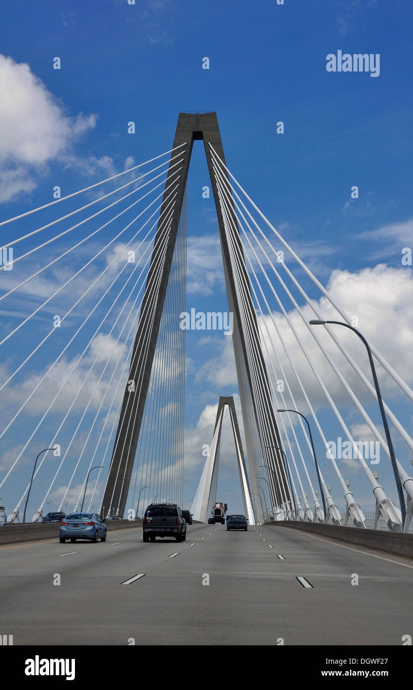 Arthur Ravenel Jr. Bridge, Charleston, South Carolina, USA Stock Photo ...