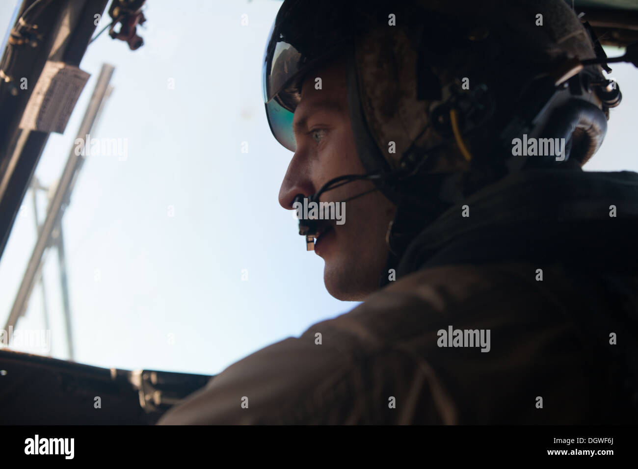 U.S. Marine Corps Gunnery Sgt. Perry J. Miller, Crew Chief with Marine ...