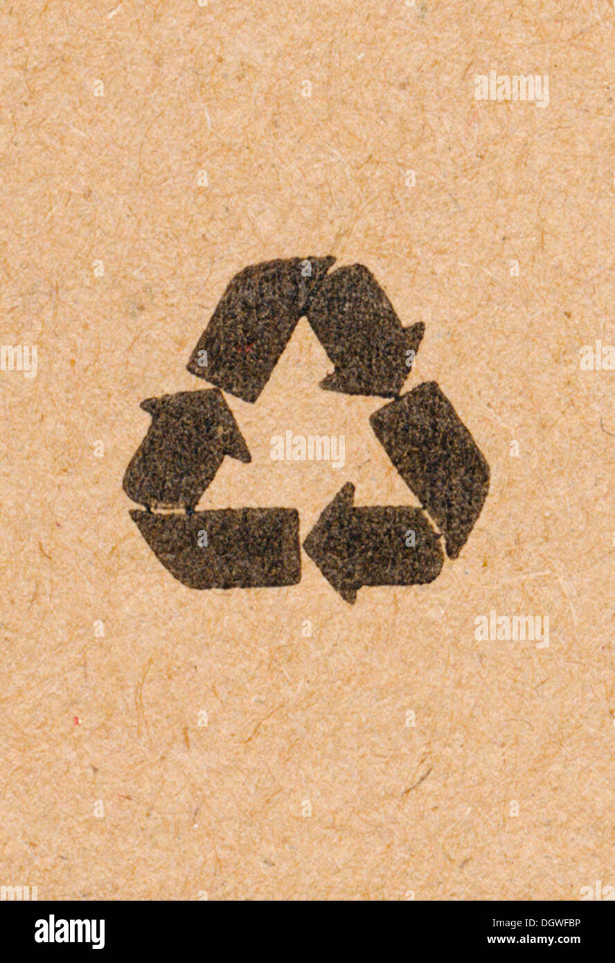 Packaging Recycling sign Stock Photo - Alamy
