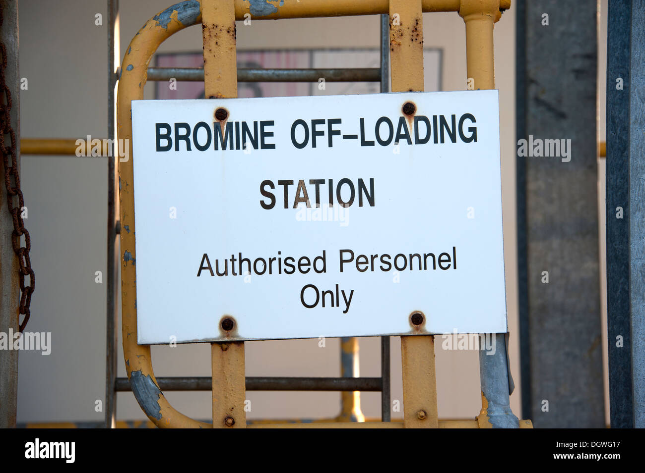 Bromine Off Loading Station Chemical Factory Hazard Stock Photo - Alamy