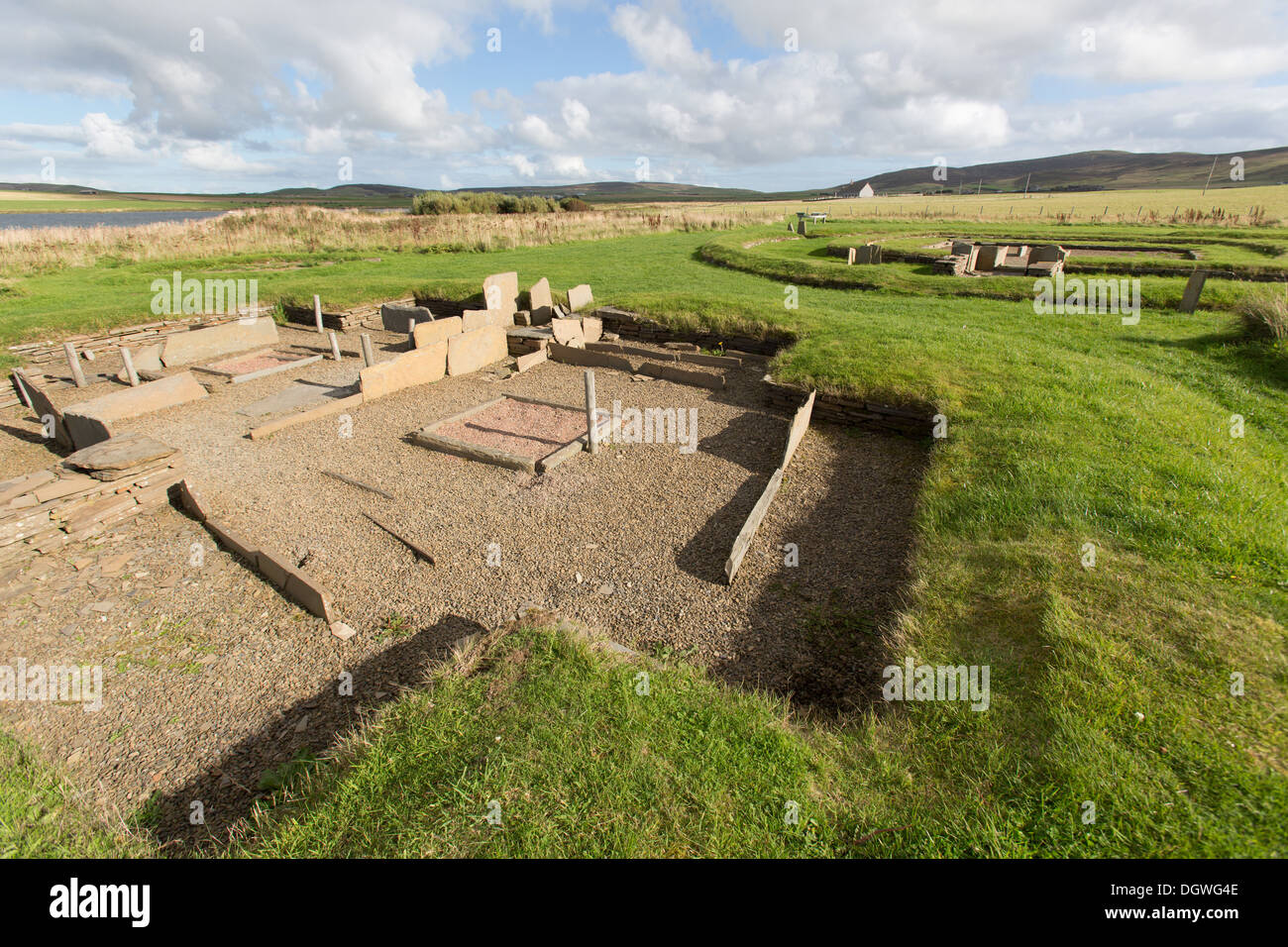 Islands of Orkney, Scotland. Picturesque view of House Two at the ...