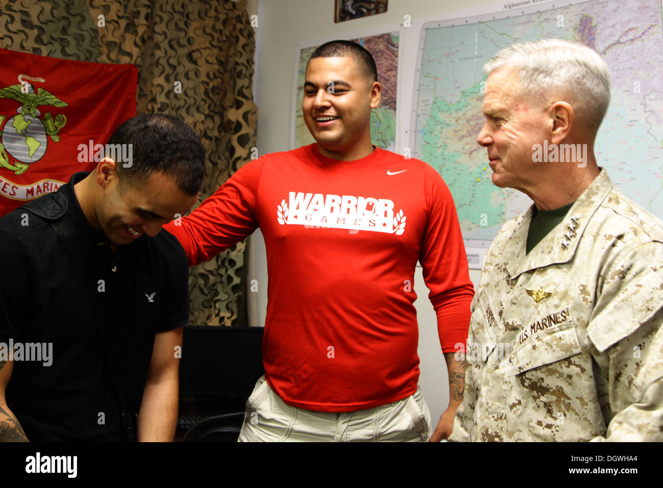 The 35th commandant of the Marine Corps, General James F. Amos, the ...