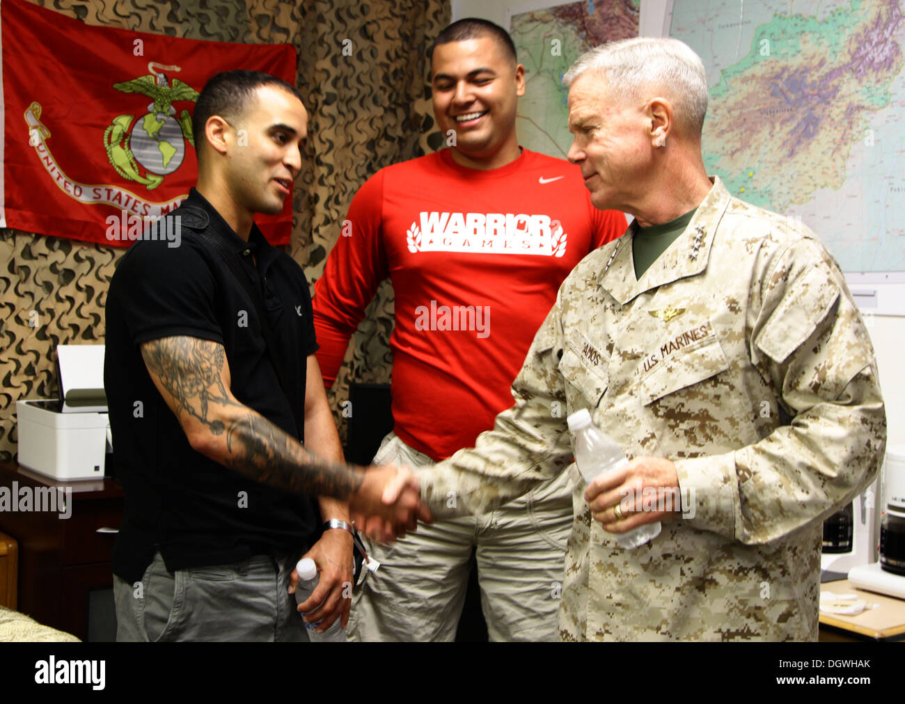 The 35th commandant of the Marine Corps, General James F. Amos, the ...