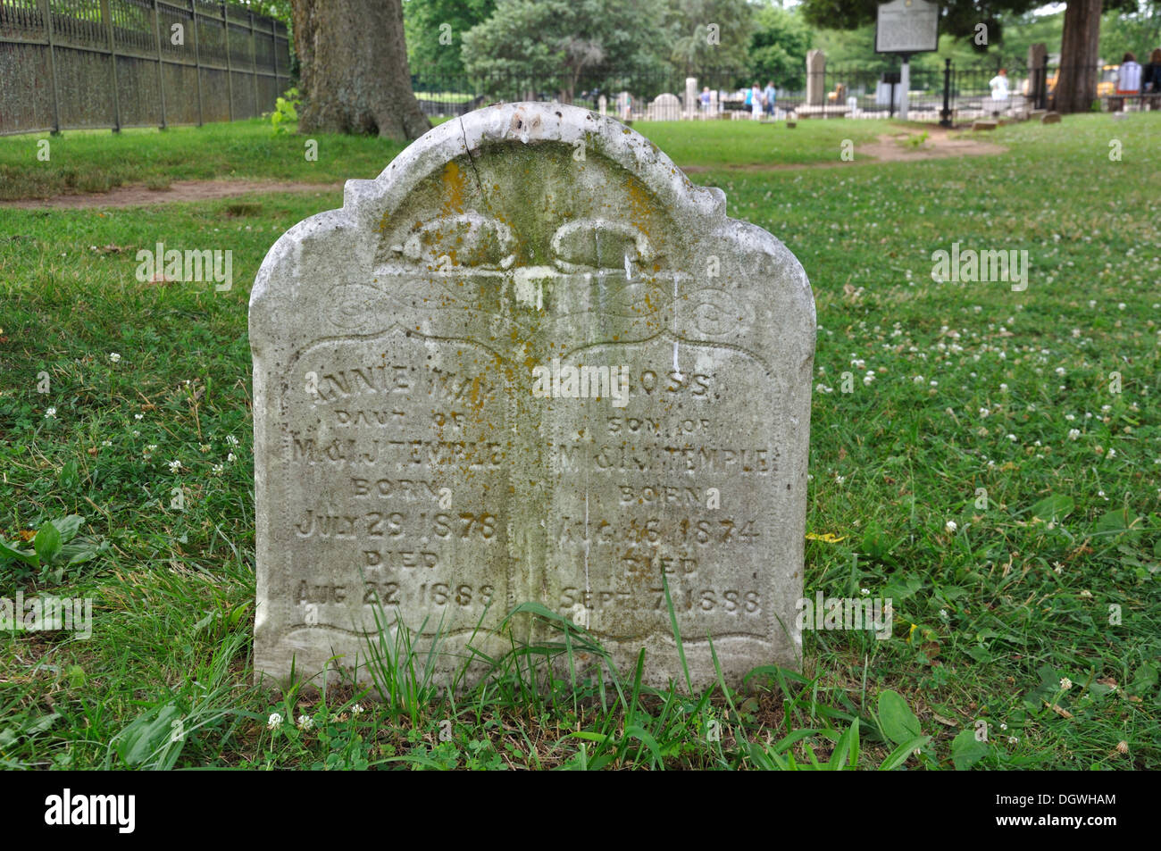 McGavock Cemetery, Carnton Plantation, Franklin, Tennessee, USA Stock ...