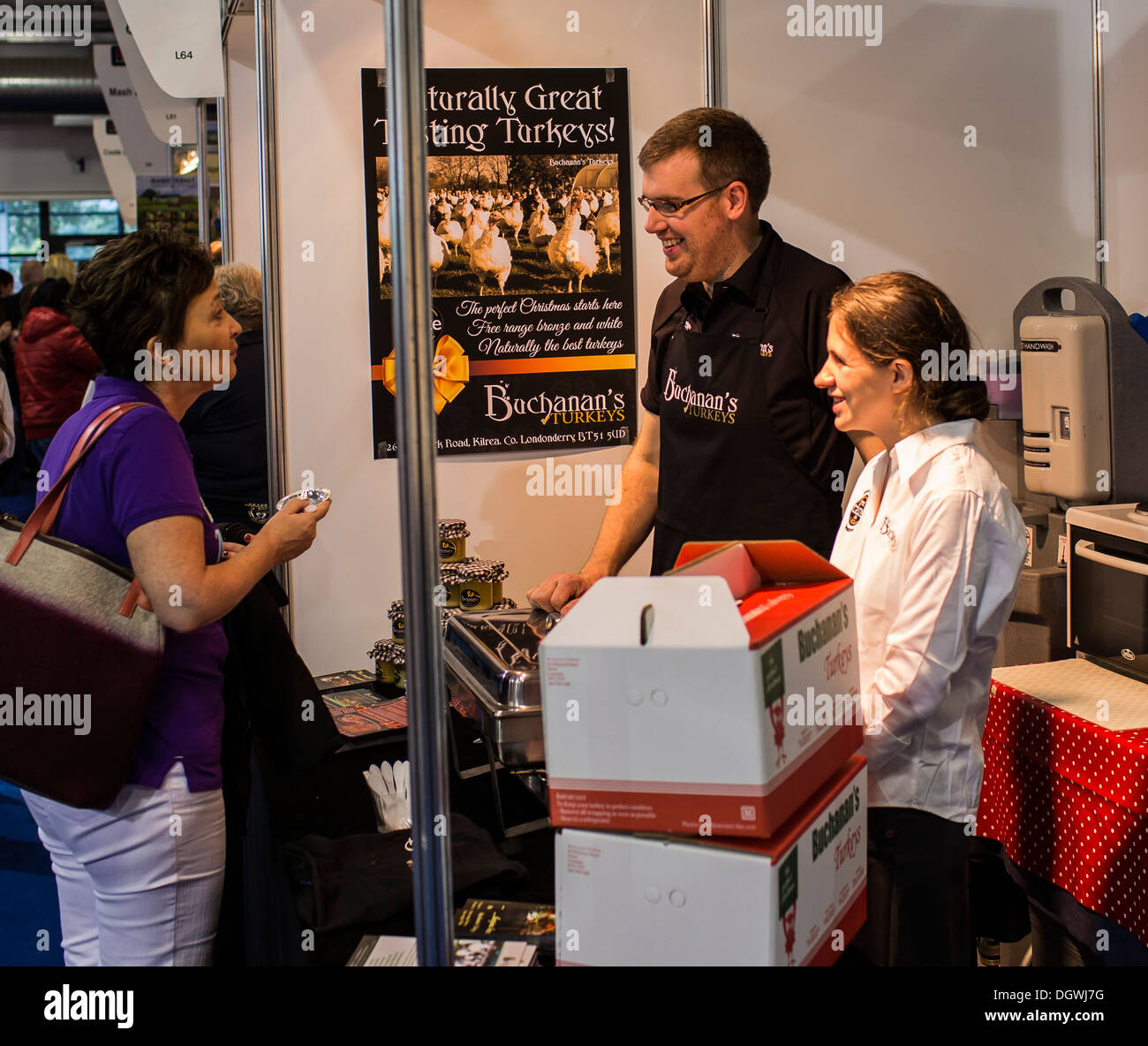 Exhibitors at the Northern Ireland Food and Drink Show, King's Hall ...