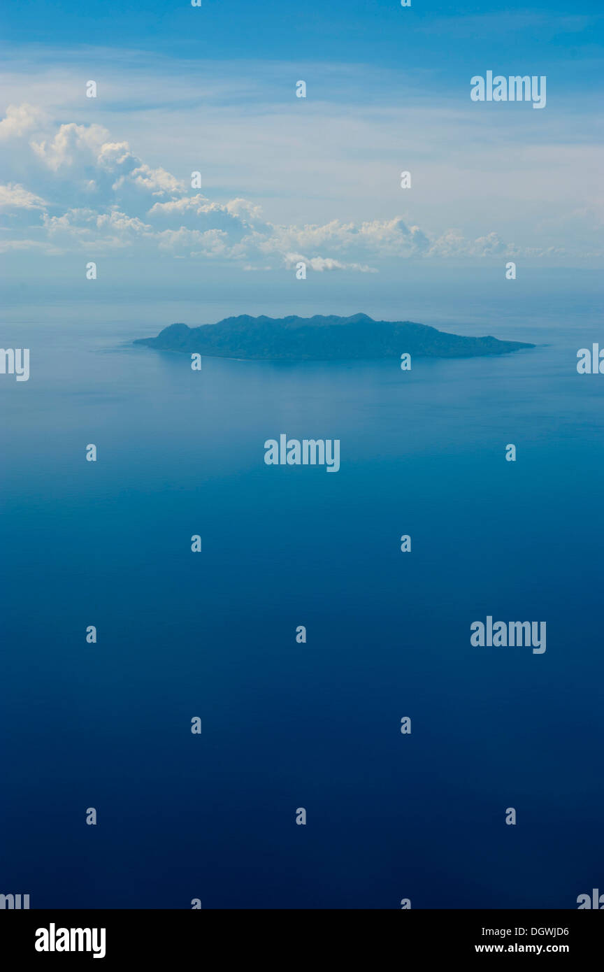 Aerial view, Savo Island, Savo Island, Central Province, Solomon ...