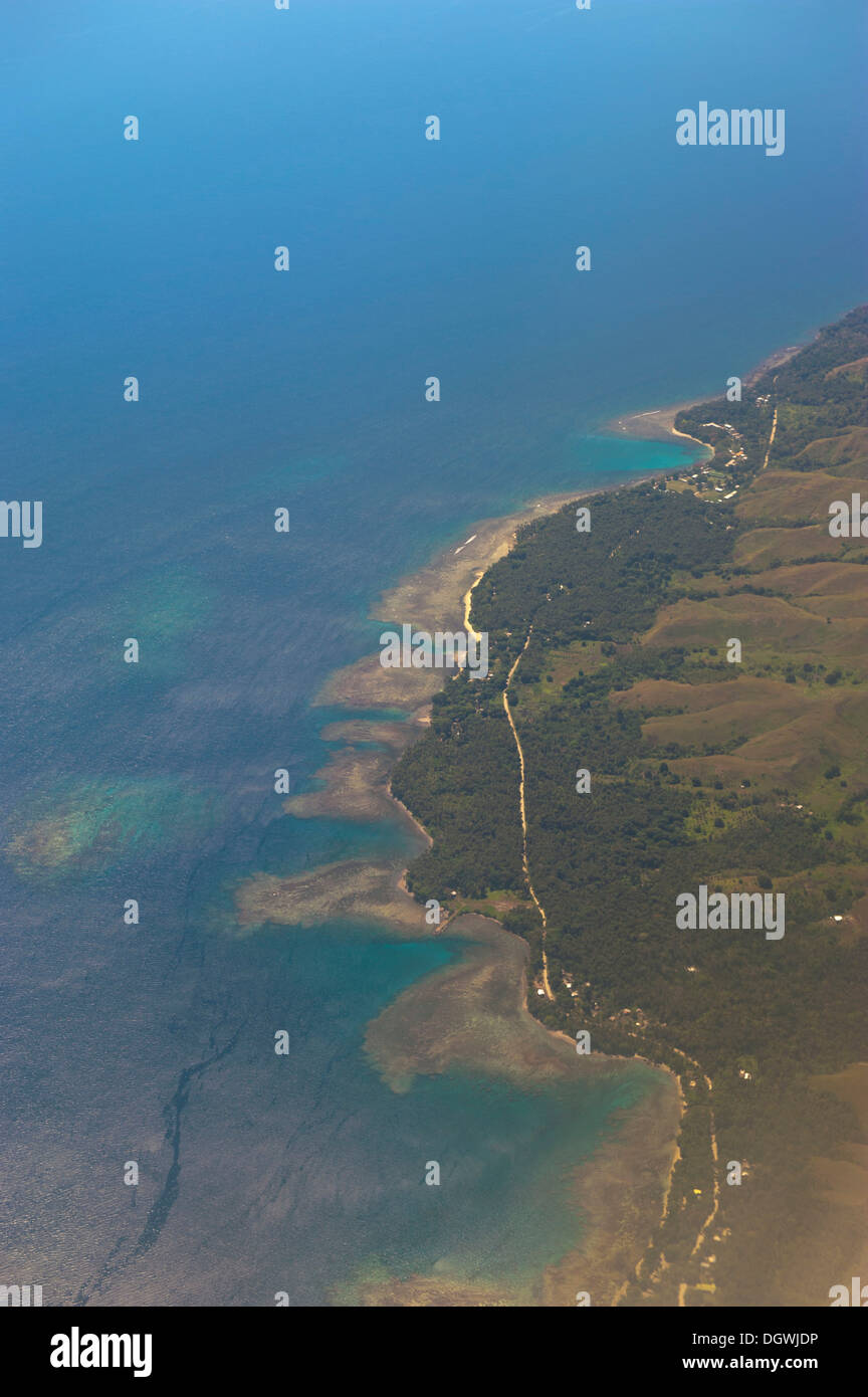Aerial view, Russell Islands, Russell Islands, Central Province ...
