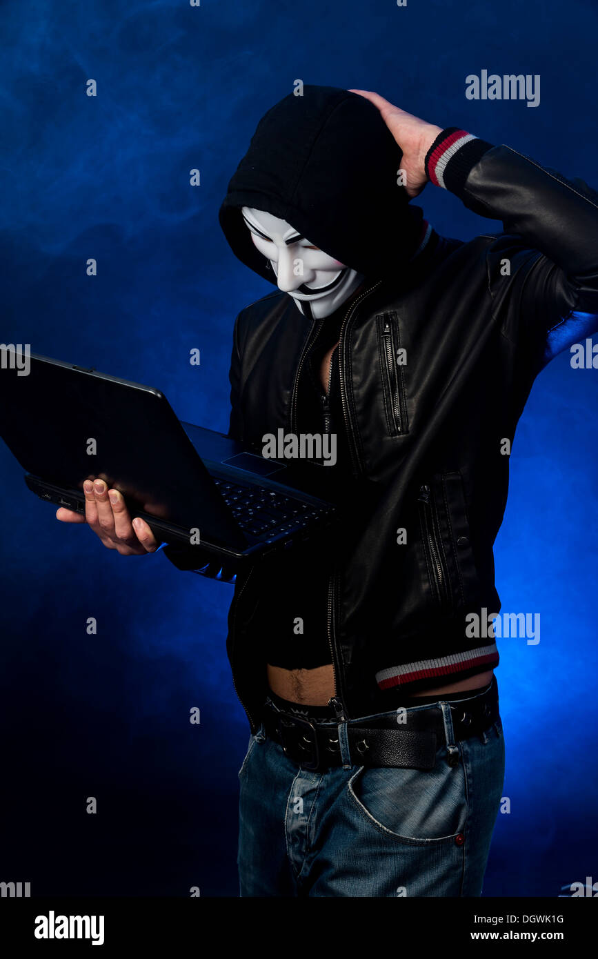 Men Wearing Anonymous Masks High Resolution Stock Photography and ...