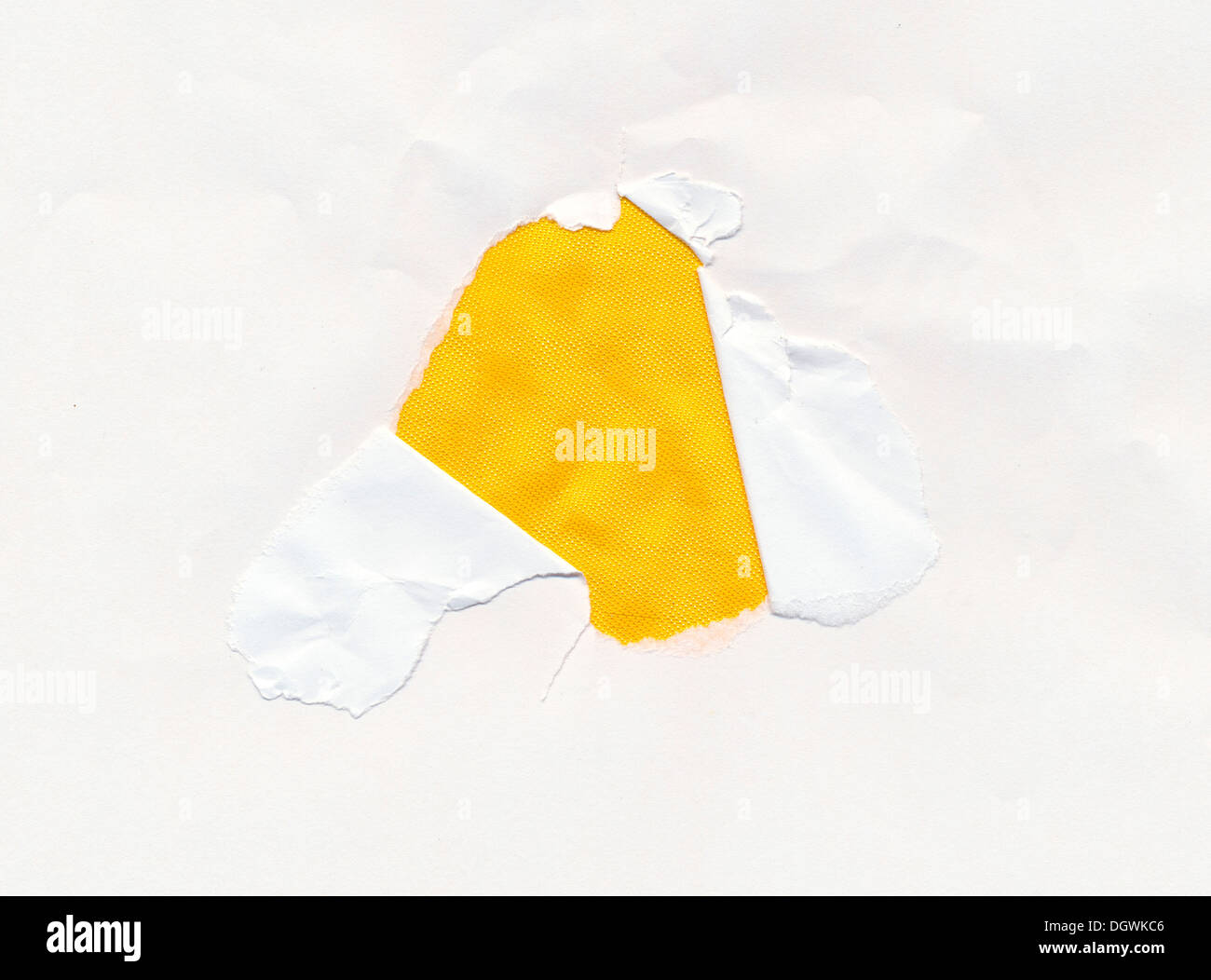 hole in paper Stock Photo - Alamy