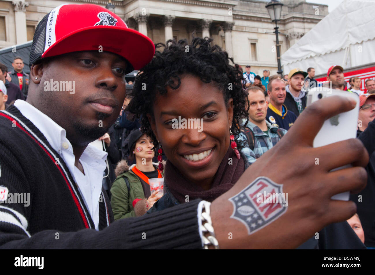 American football fans merchandise hi-res stock photography and images ...