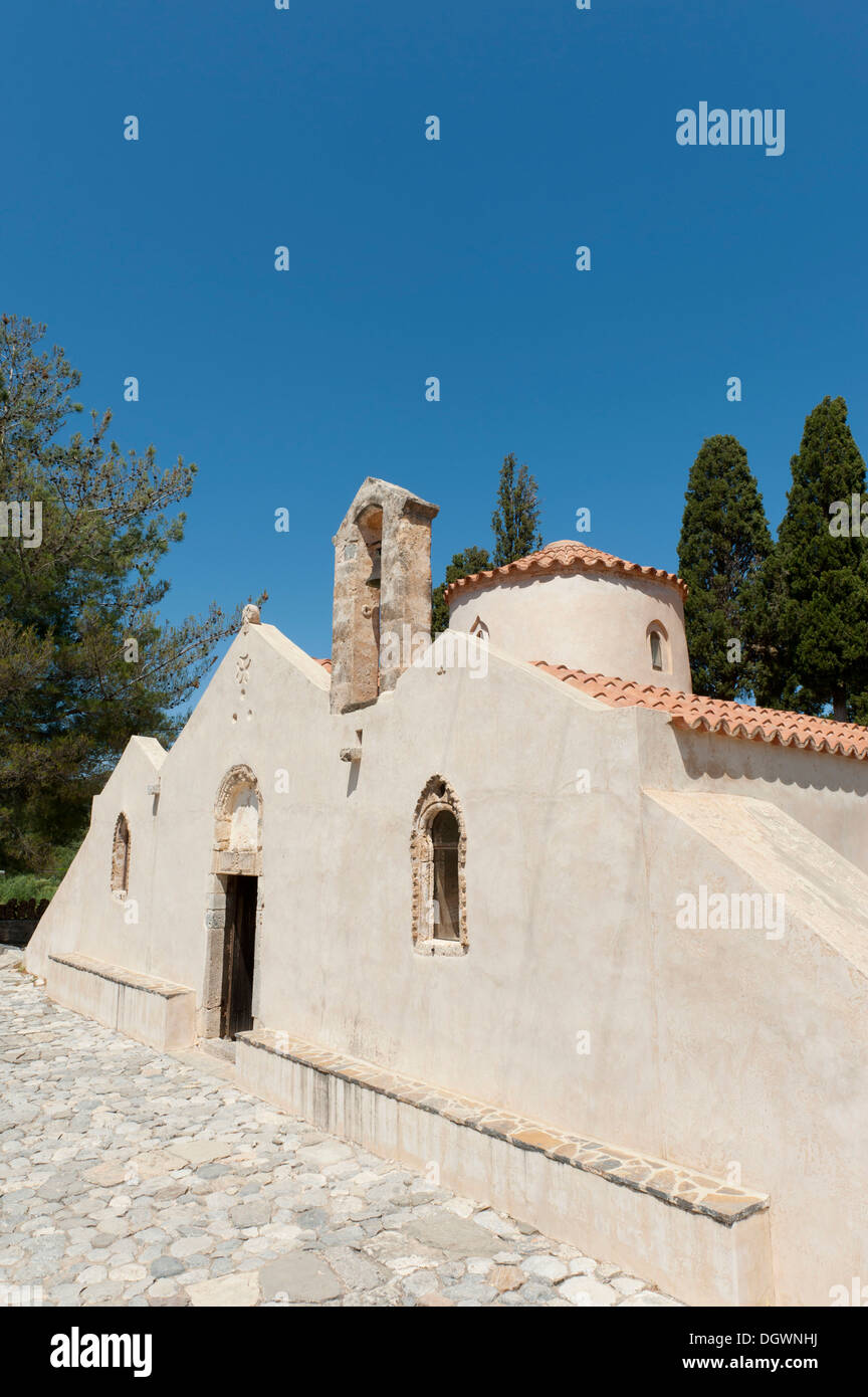 A three-aisled domed Greek Orthodox church, monastery of Panagia i Kera ...