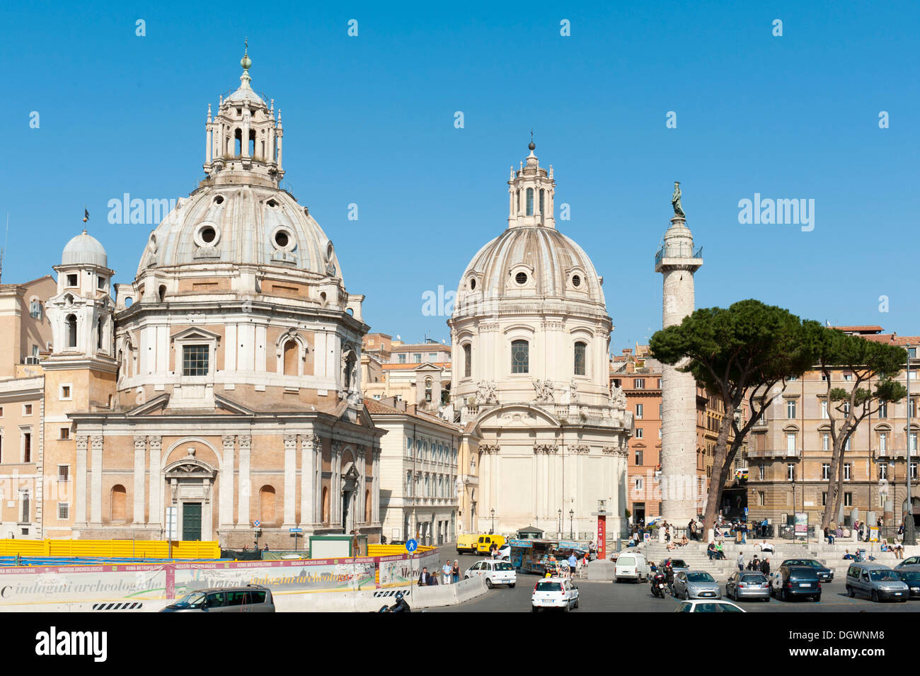 Renaissance, church of Santa Maria di Loreto and the Trajan's Column ...