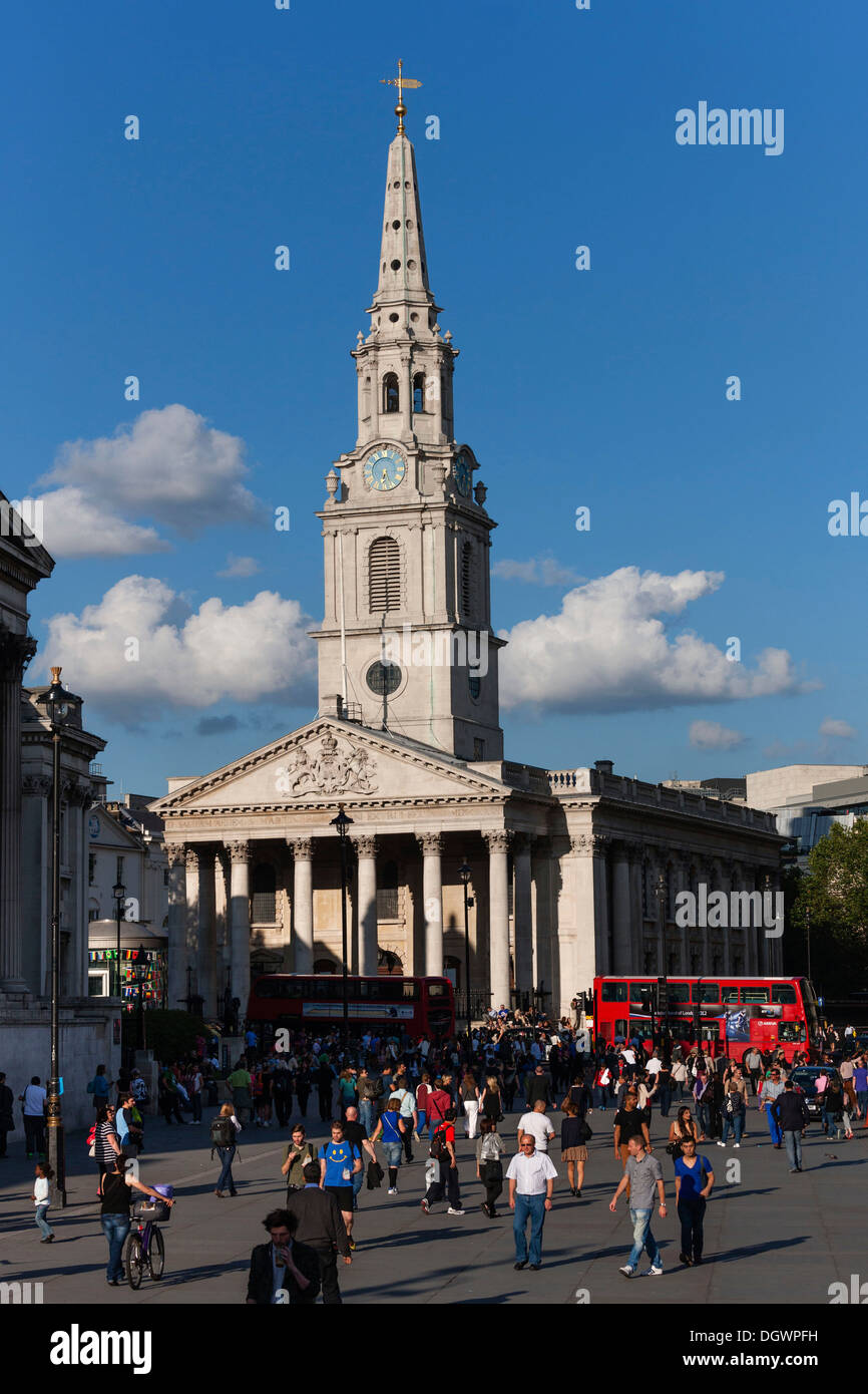 St. Martin in the Fields Church, Trafalgar Square, London, England ...