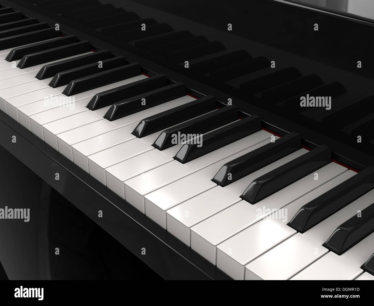 Piano keys (clipping path included Stock Photo - Alamy