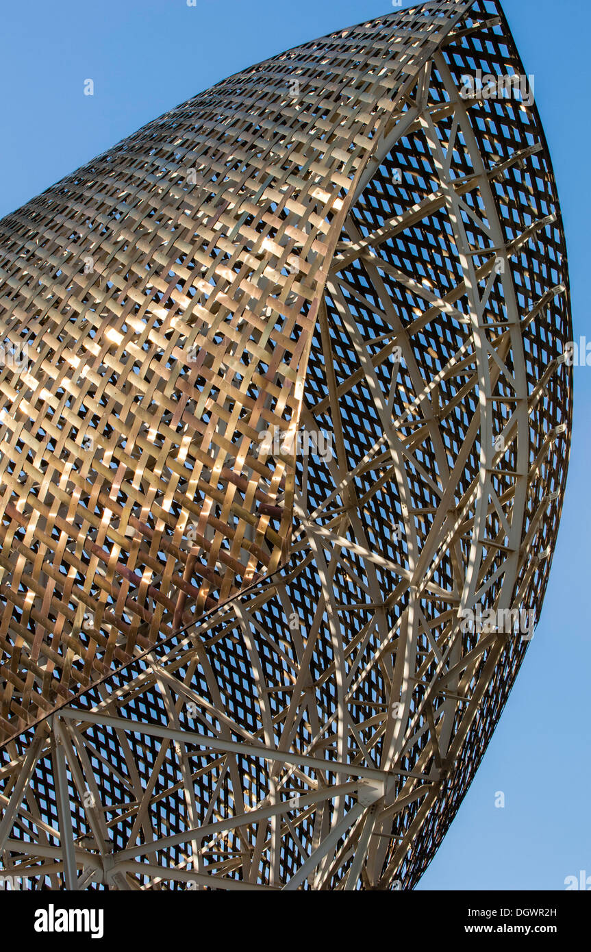(Copper Fish), Peix by Frank Gehry, Barcelona, Catalunya, Spain Stock ...