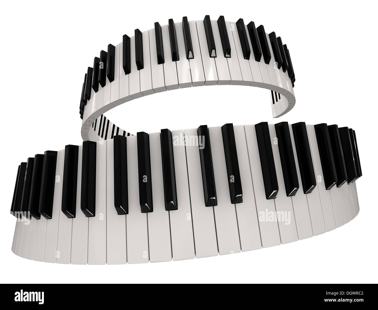 Piano keys (clipping path included Stock Photo - Alamy