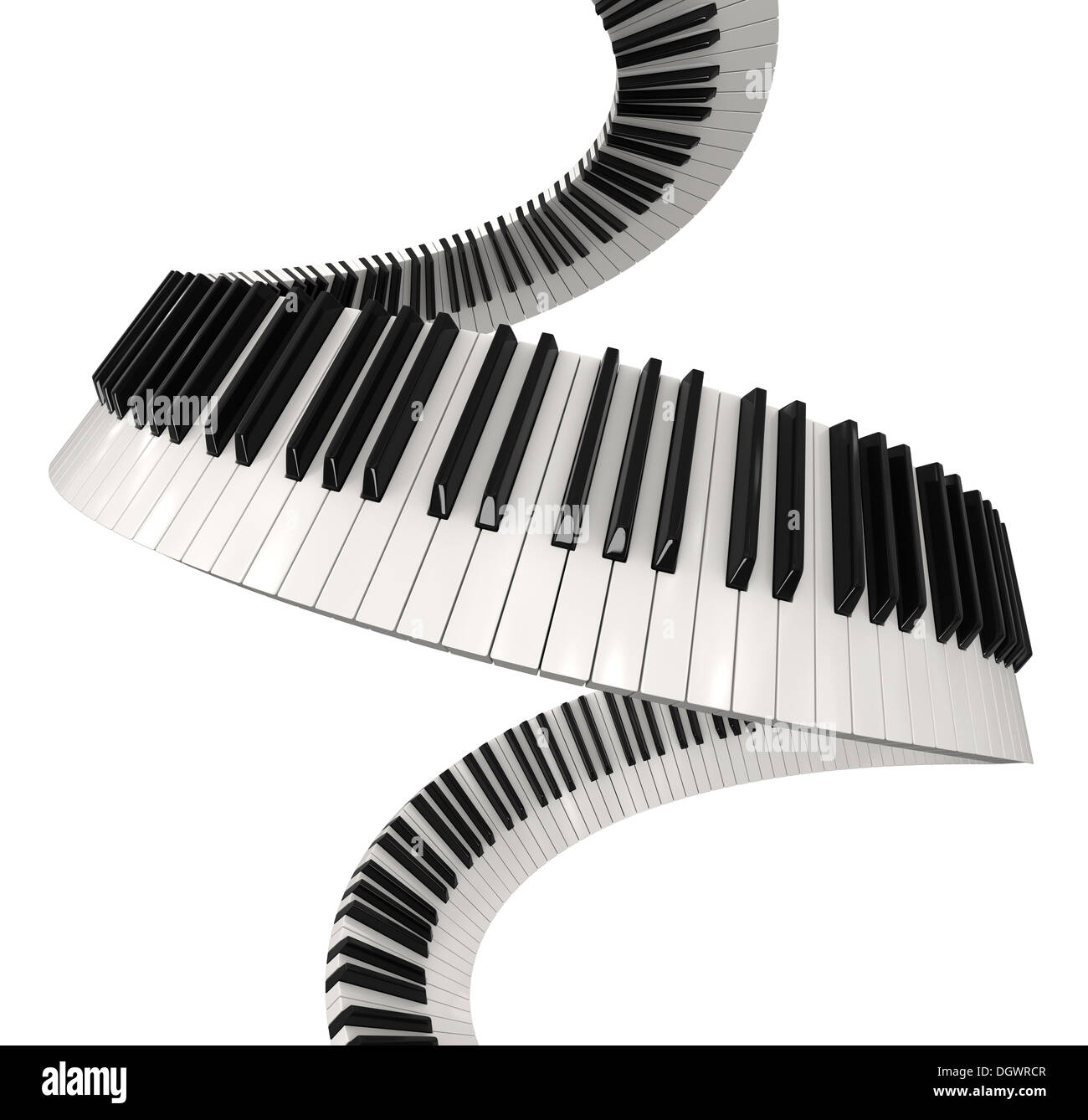 Piano keys (clipping path included Stock Photo - Alamy