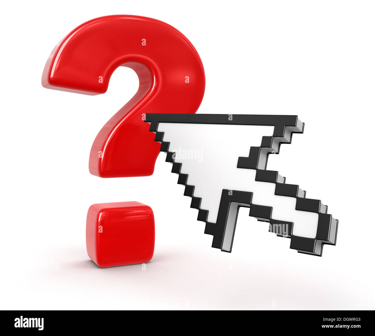 Cursor and Quest (clipping path included Stock Photo - Alamy