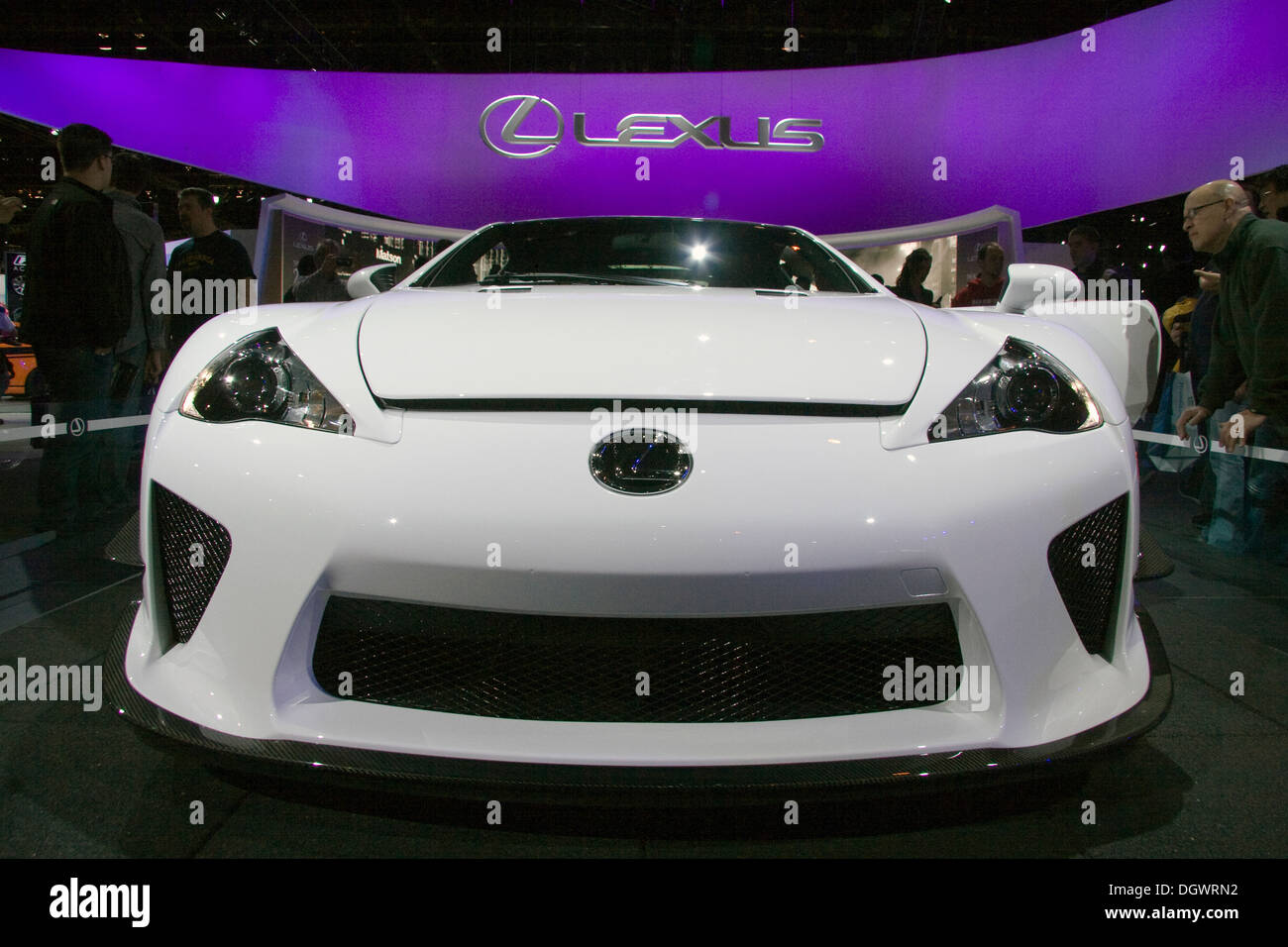 The 2013 Chicago Auto Show. Lexus LFA Stock Photo - Alamy