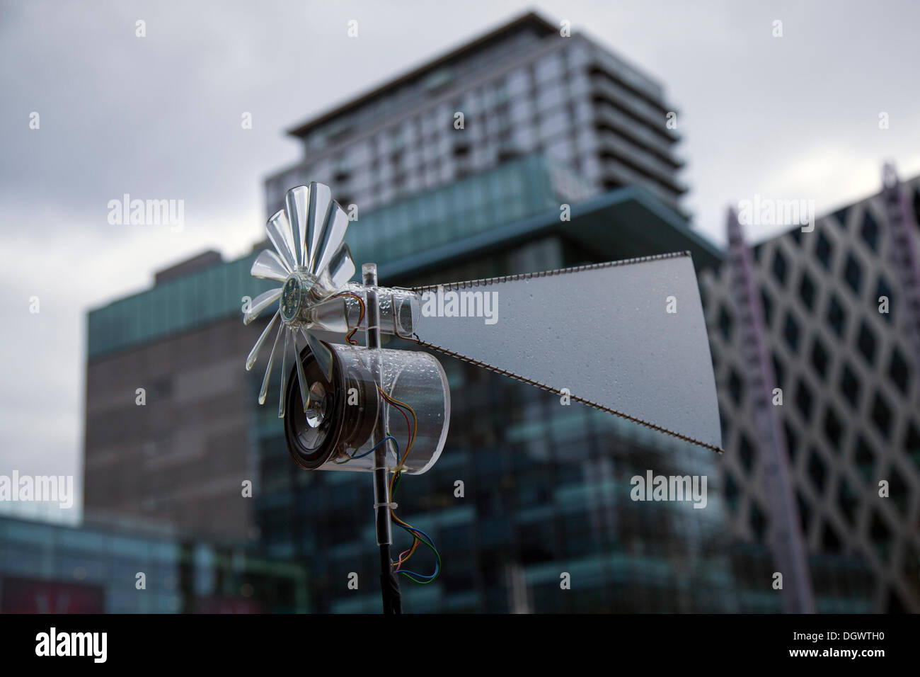 Devices & machines collect and amplifying sound waves in Manchester, UK ...