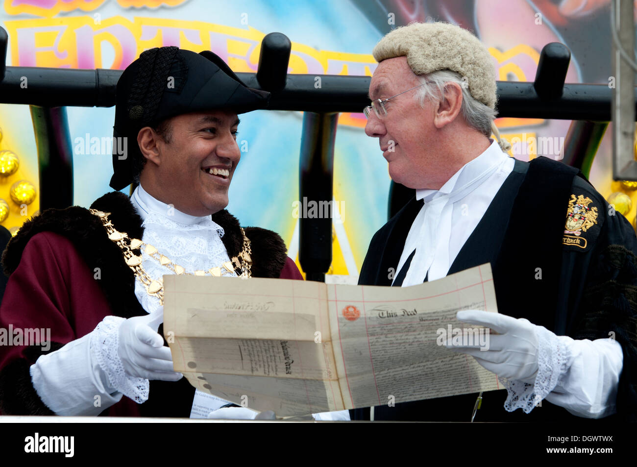 The Mayor of Warwick and Town Clerk at the official opening of Warwick ...