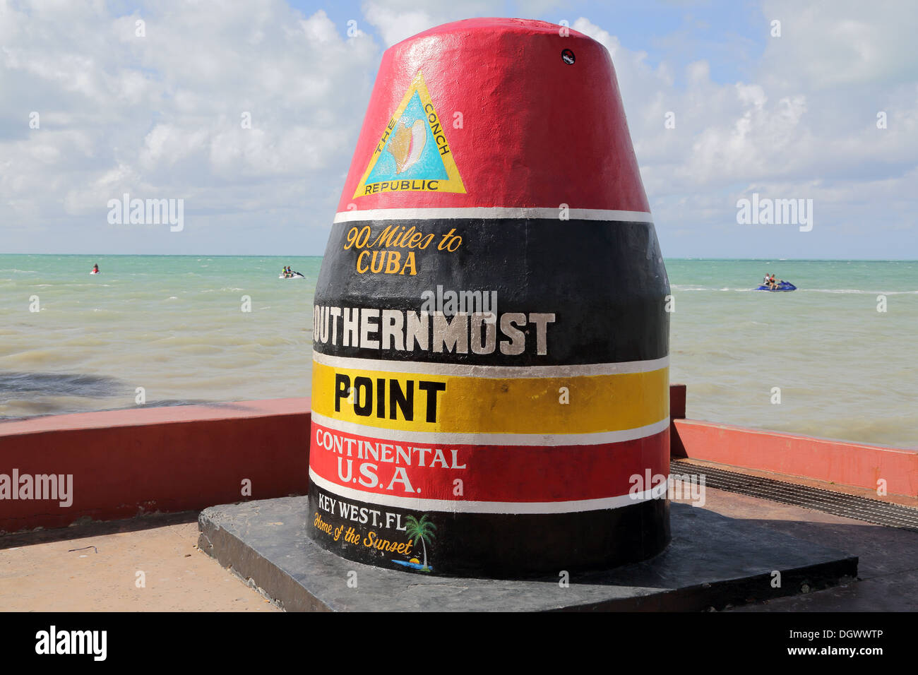 the southern most point of America at Key West at the end of the ...