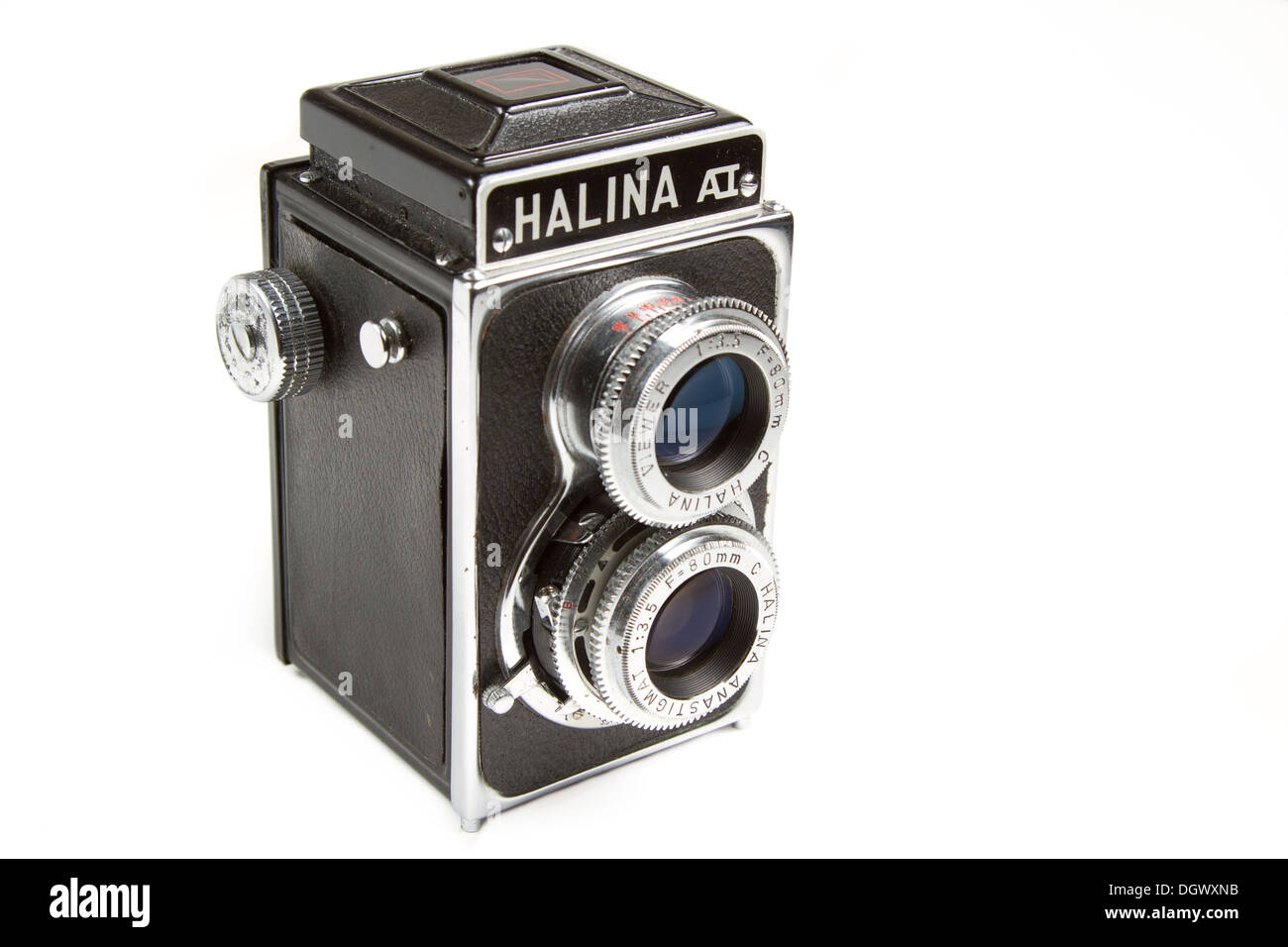 Halina AI Twin Lens Reflex Camera Stock Photo - Alamy