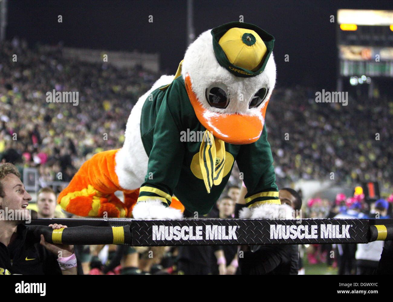 Oregon Ducks Mascot Push Ups