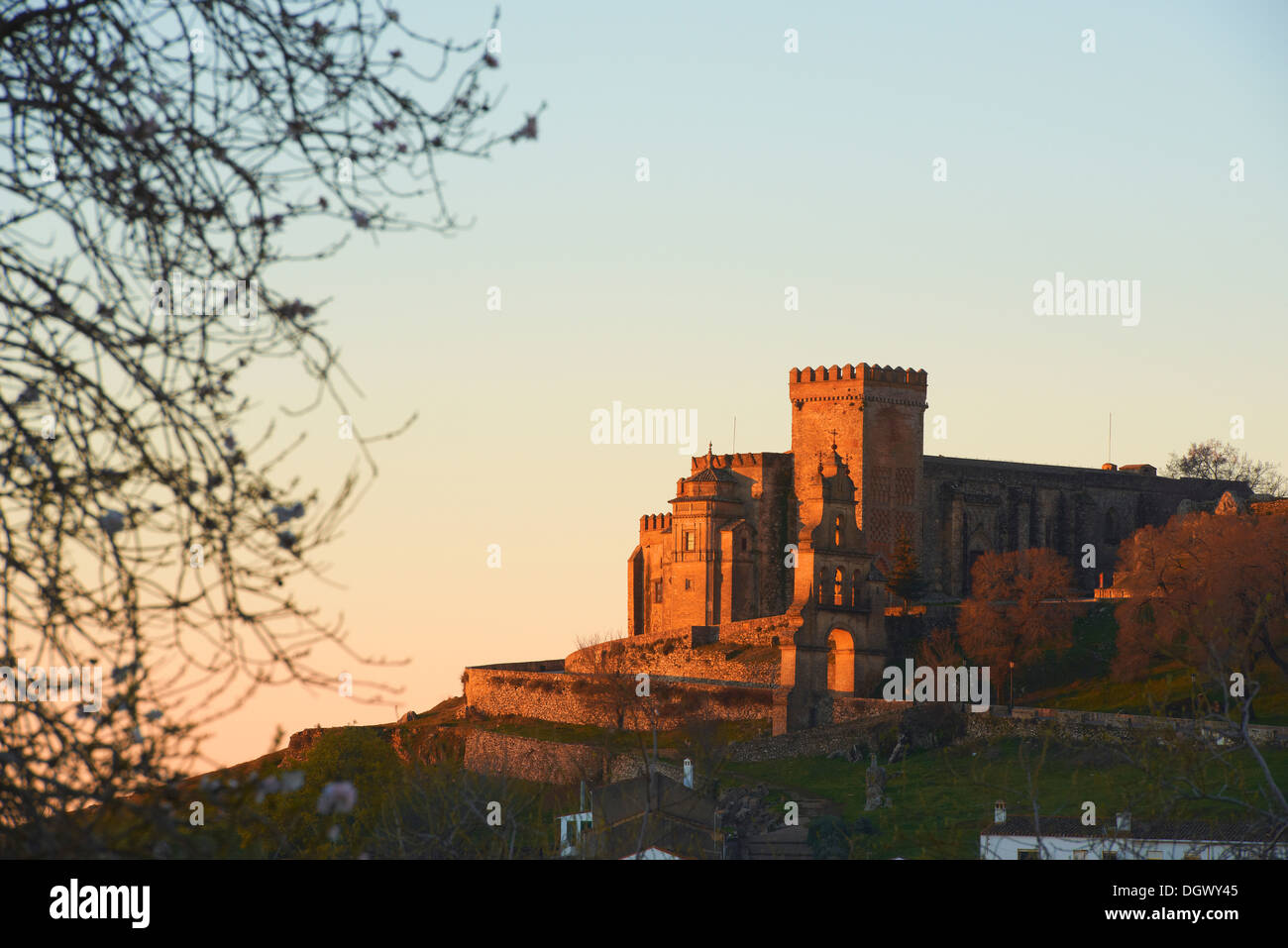 Aracena, Castle at Dawn, Sierra de Aracena Y Picos de Aroche Natural ...