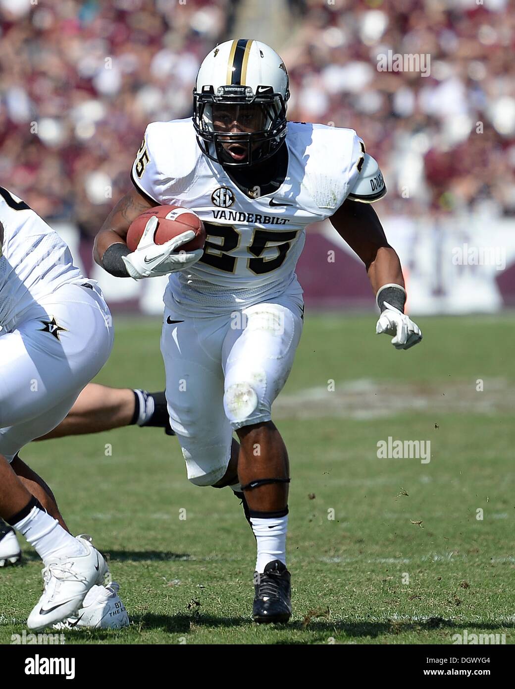 Oct 26, 2013. Brian Kimbrow #25 of the Vanderbilt Commodores in action ...