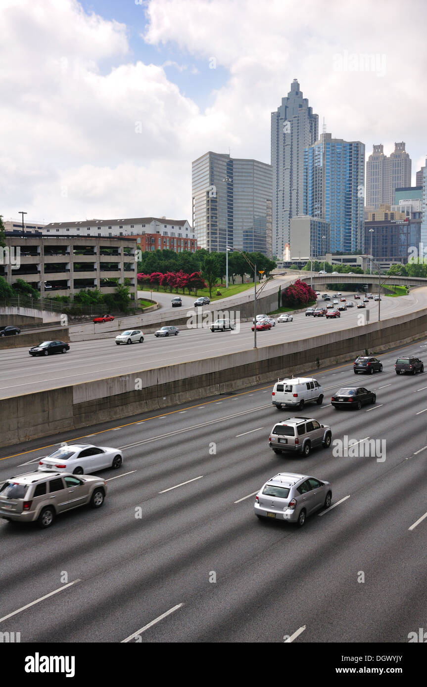 Traffic in Atlanta, Georgia, USA Stock Photo - Alamy