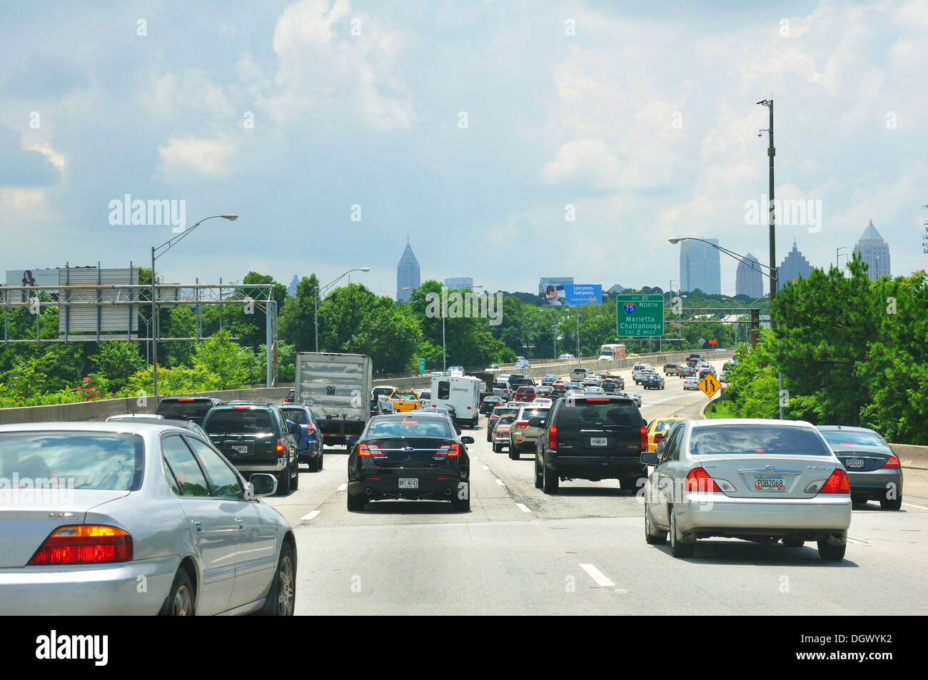 Traffic in Atlanta, Georgia, USA Stock Photo - Alamy