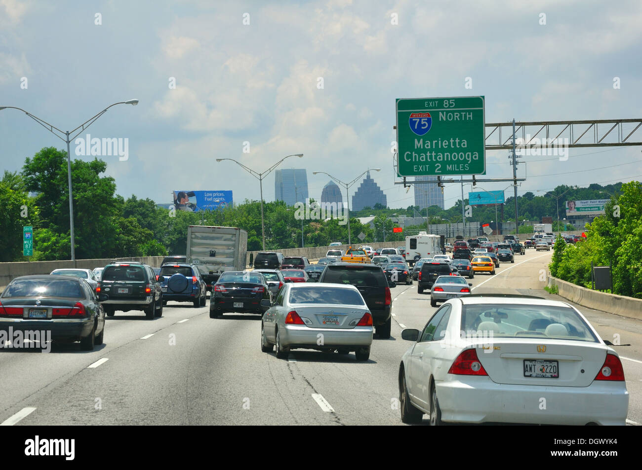 Traffic in Atlanta, Georgia, USA Stock Photo - Alamy