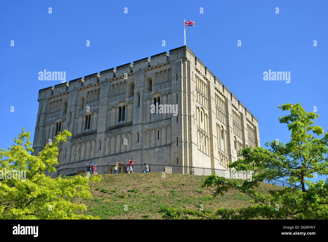 12th century keep of Norwich Castle, Norwich, Norfolk, England, United ...