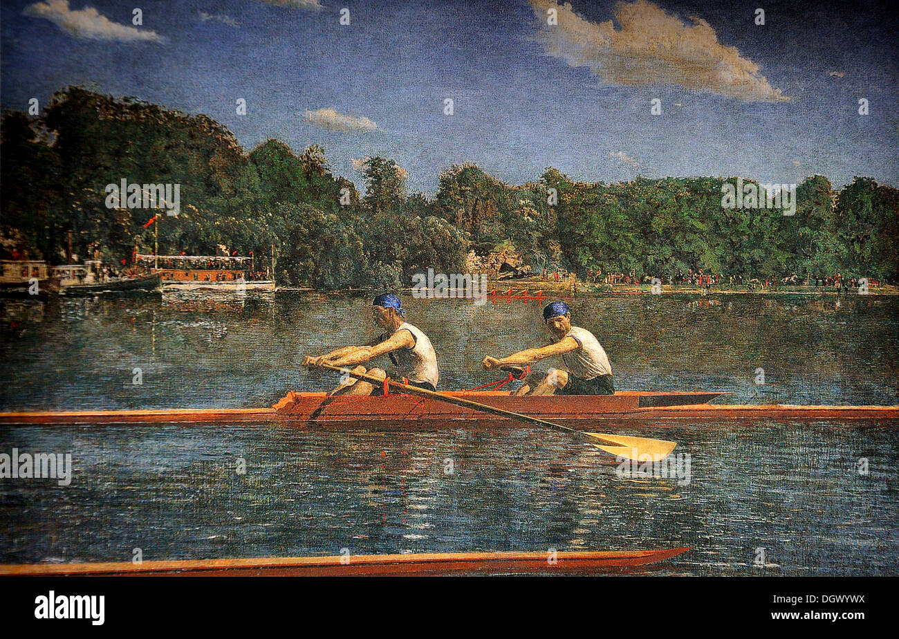 Thomas Eakins The Biglin Brothers Racing