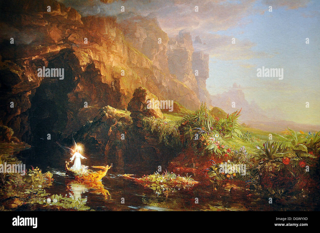 The Voyage of Life: Childhood - by Thomas Cole, 1842 Stock Photo - Alamy