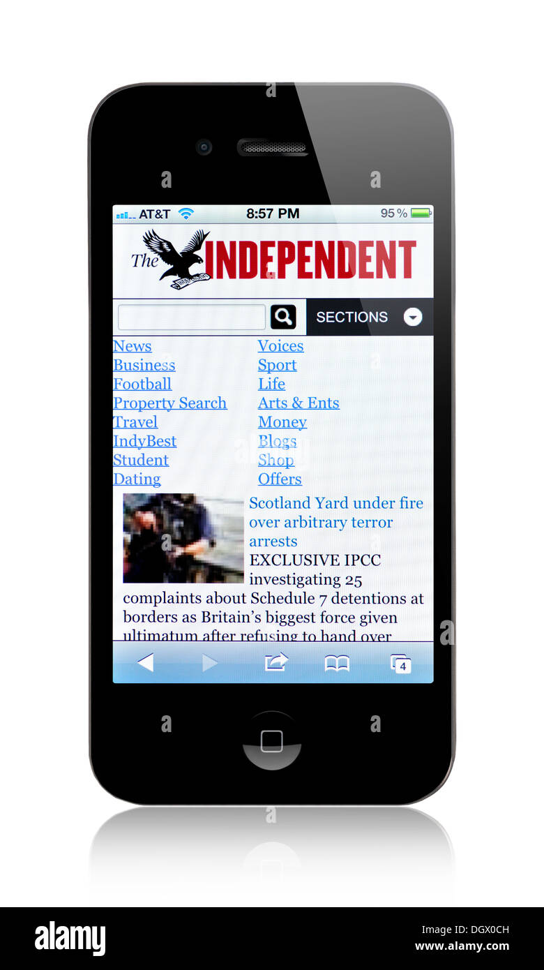 Independent newspaper website screen hi-res stock photography and ...