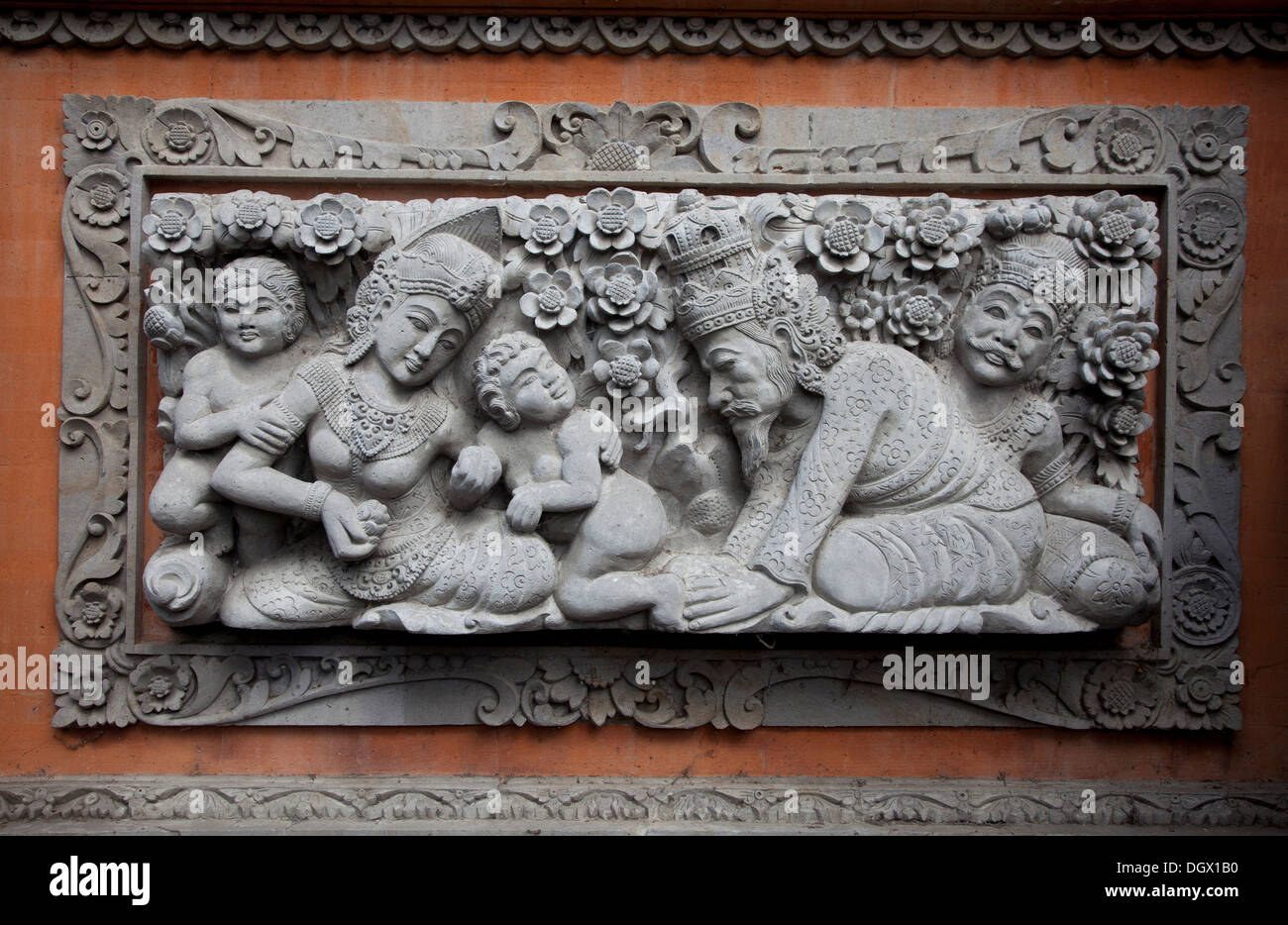 Religion decoration sculpture Ubud Bali Indonesia decorative stone ...