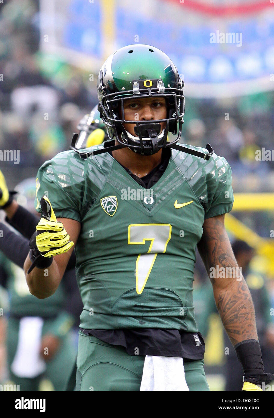 Eugene, OR, USA. 26th Oct, 2013. October 19, 2013: Wide receiver Keanon ...