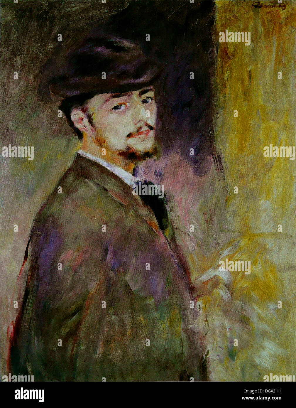 Self-portrait - by Pierre-Auguste Renoir, 1876 Stock Photo - Alamy