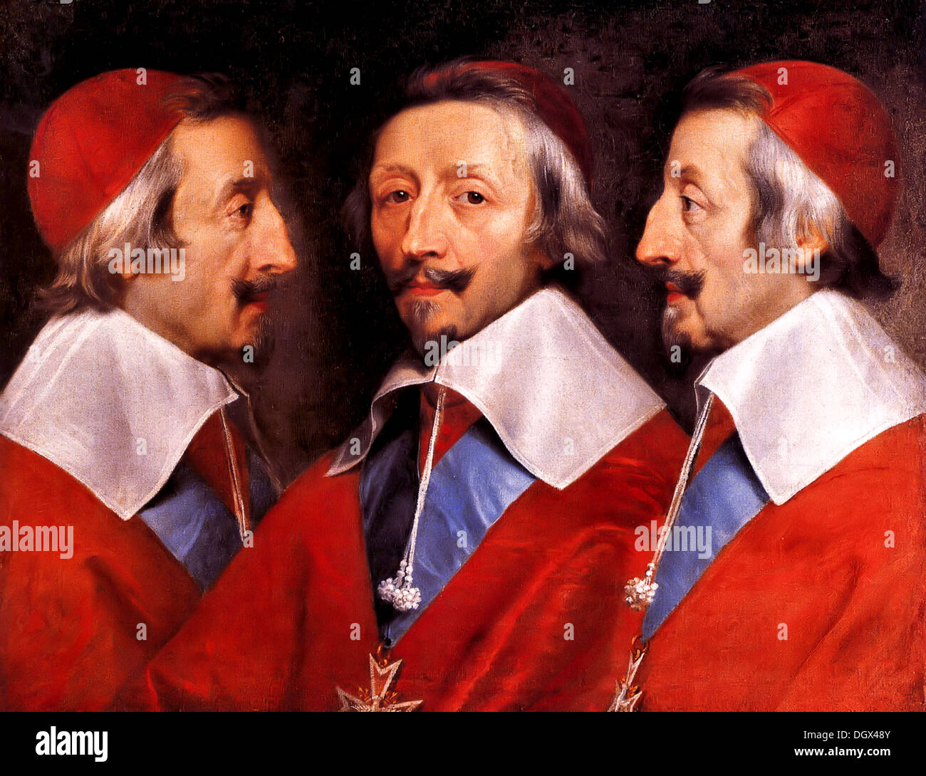 Portrait of Cardinal de Richelieu - by Philippe de Champaigne, 1640 ...