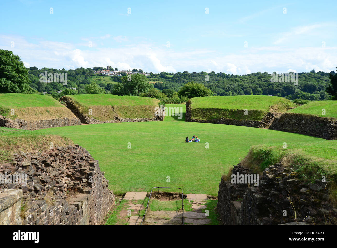 Caerleon Roman Amphitheatre Ruins High Resolution Stock Photography and ...