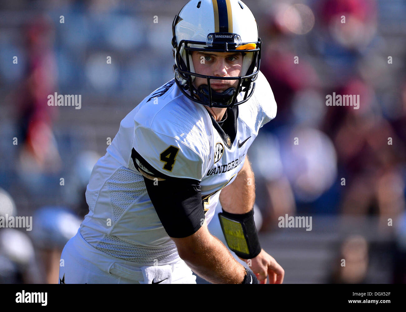 College Station, TX, USA. 26th Oct, 2013. Vanderbilt quarterback Patton ...