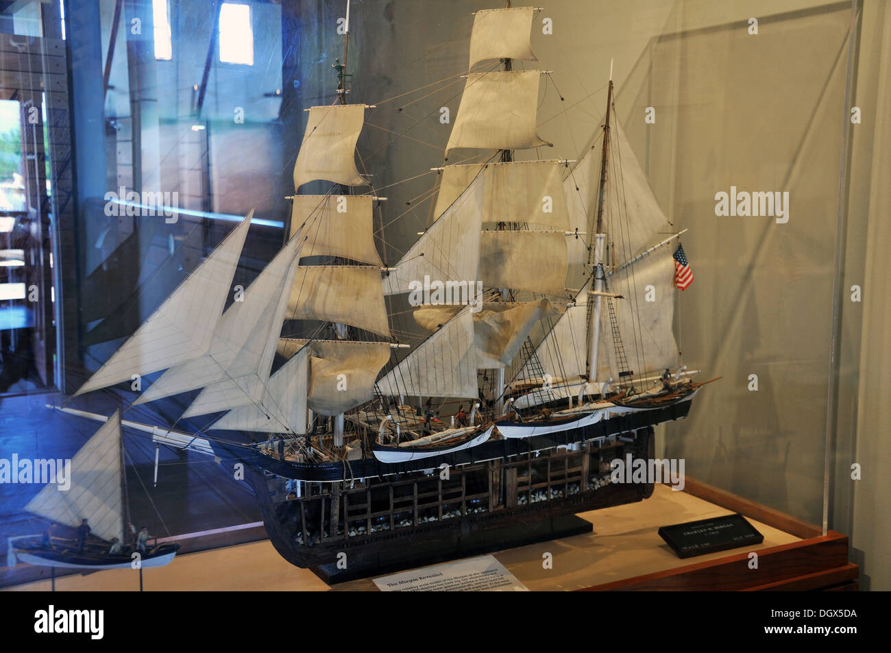 Charles W. Morgan whaleship model at Mystic Seaport, Connecticut, USA ...