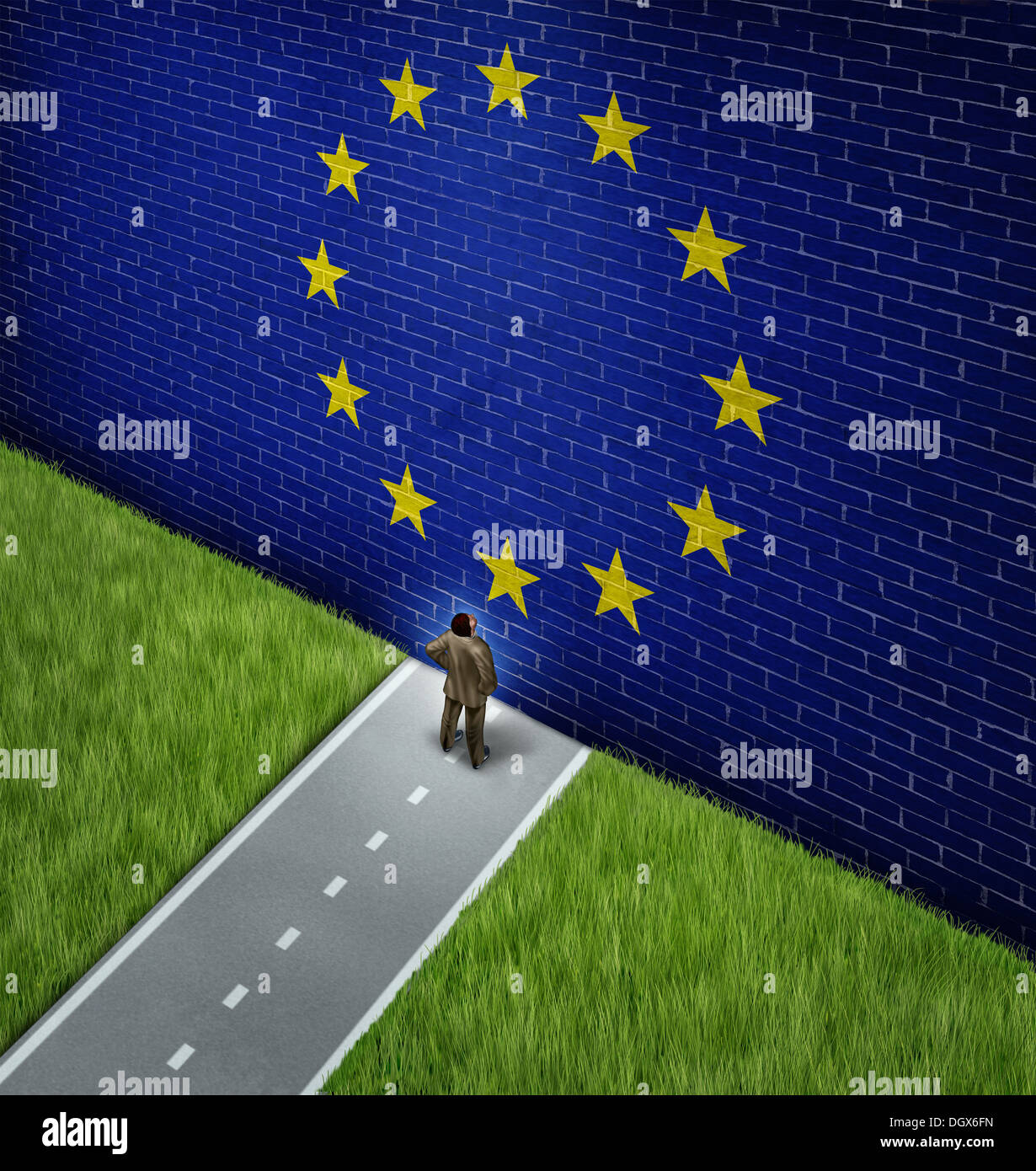 Trade barrier metaphor hi-res stock photography and images - Alamy