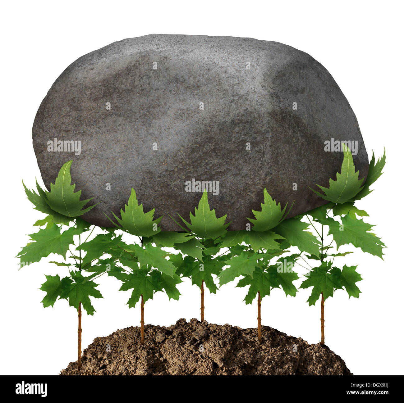 Team strength business metaphor and partnership concept with a group of ...