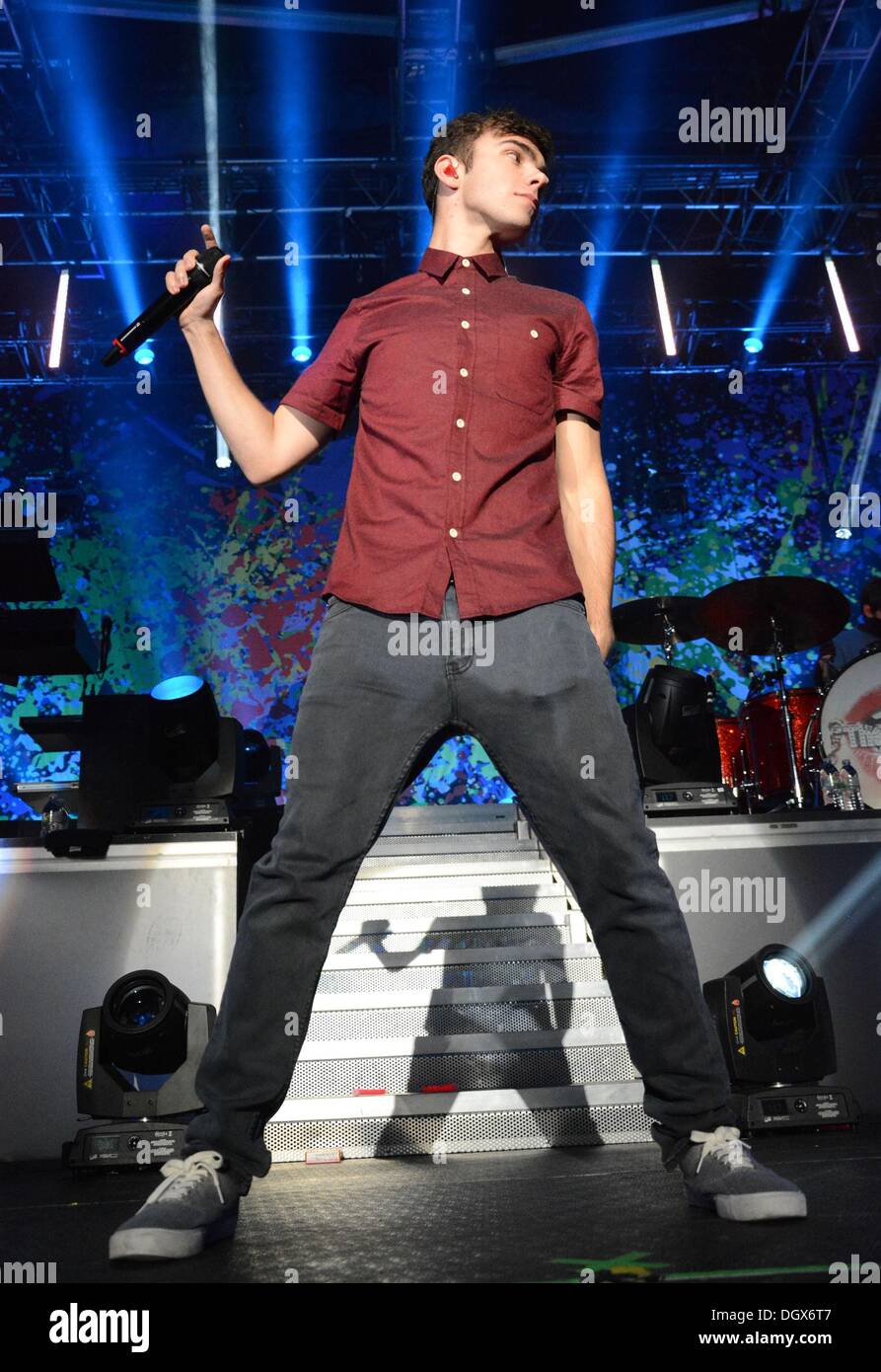 New York, NY, USA. 26th Oct, 2013. The Wanted, Nathan Sykes on stage ...