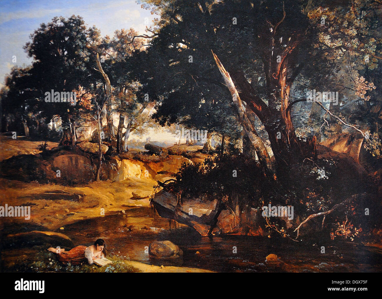 Camille corot forest of fontainebleau hi-res stock photography and ...
