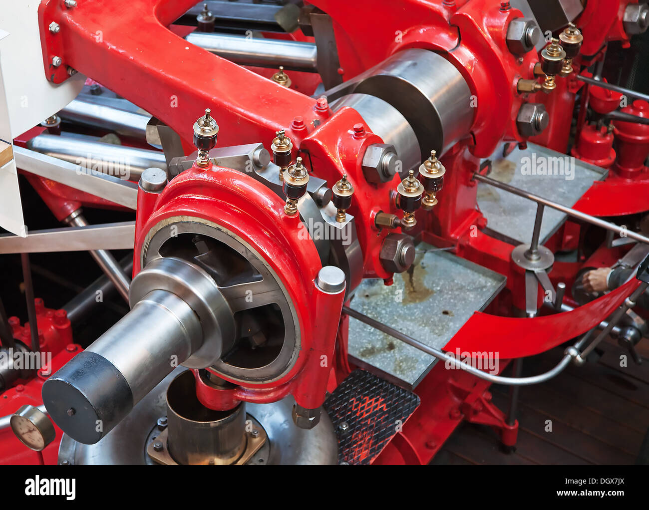 Huge engine of the old ship Stock Photo - Alamy
